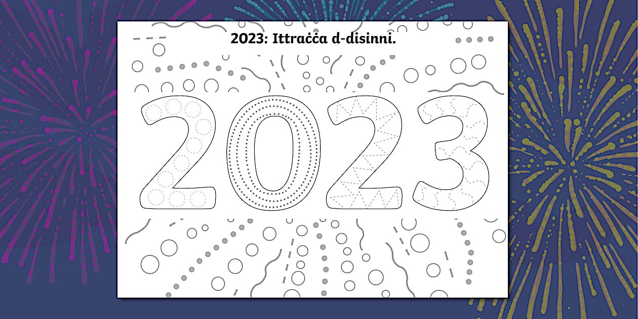 2023: Ittraċċa d-disinni (Lehrer gemacht) - Twinkl
