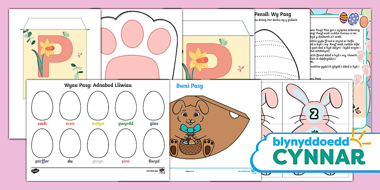 Blynyddoedd Cynnar: Pecyn Rhagflas y Pasg (teacher made)