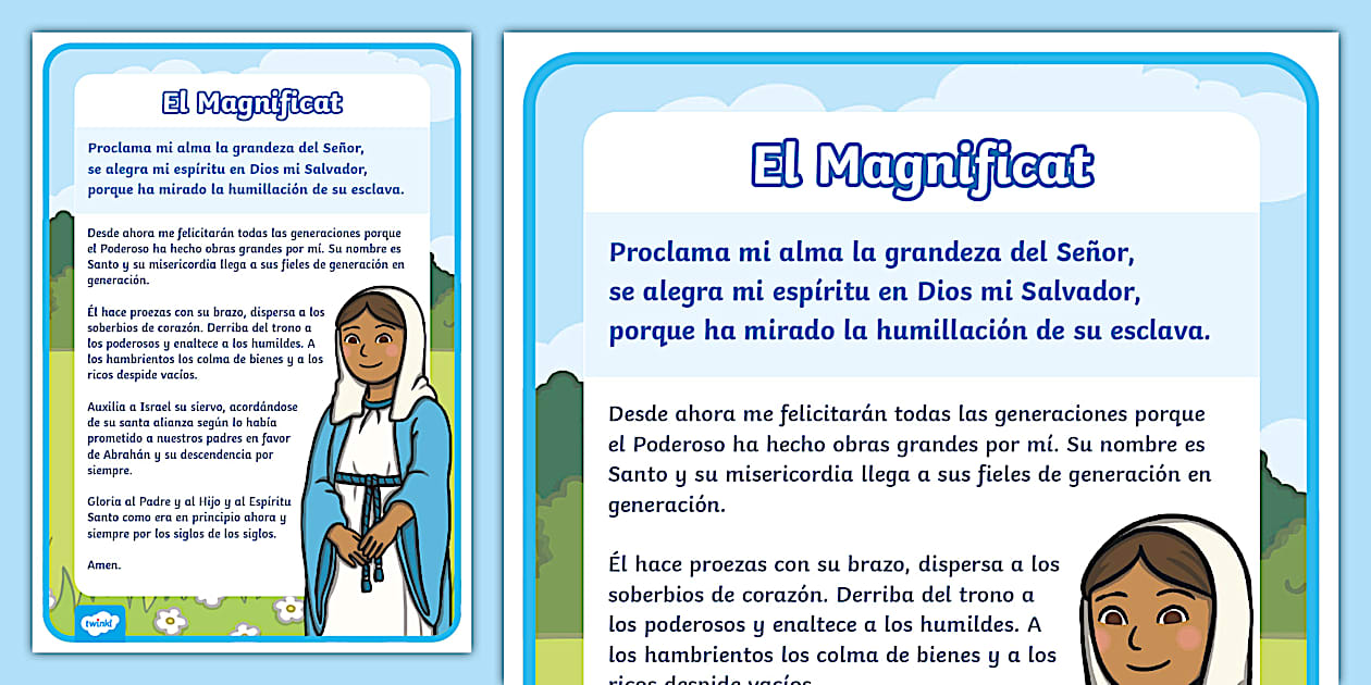 Oración del Magnificat | Educación religiosa Twinkl
