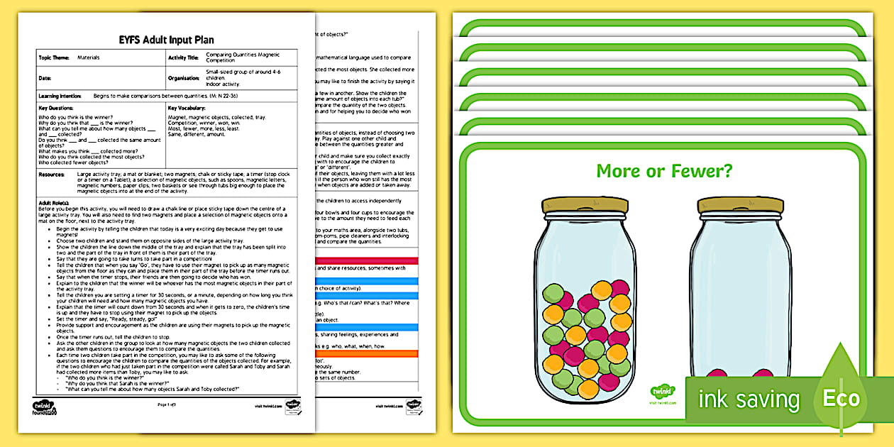Worksheets on Comparing Quantities and Lesson Plan | Twinkl
