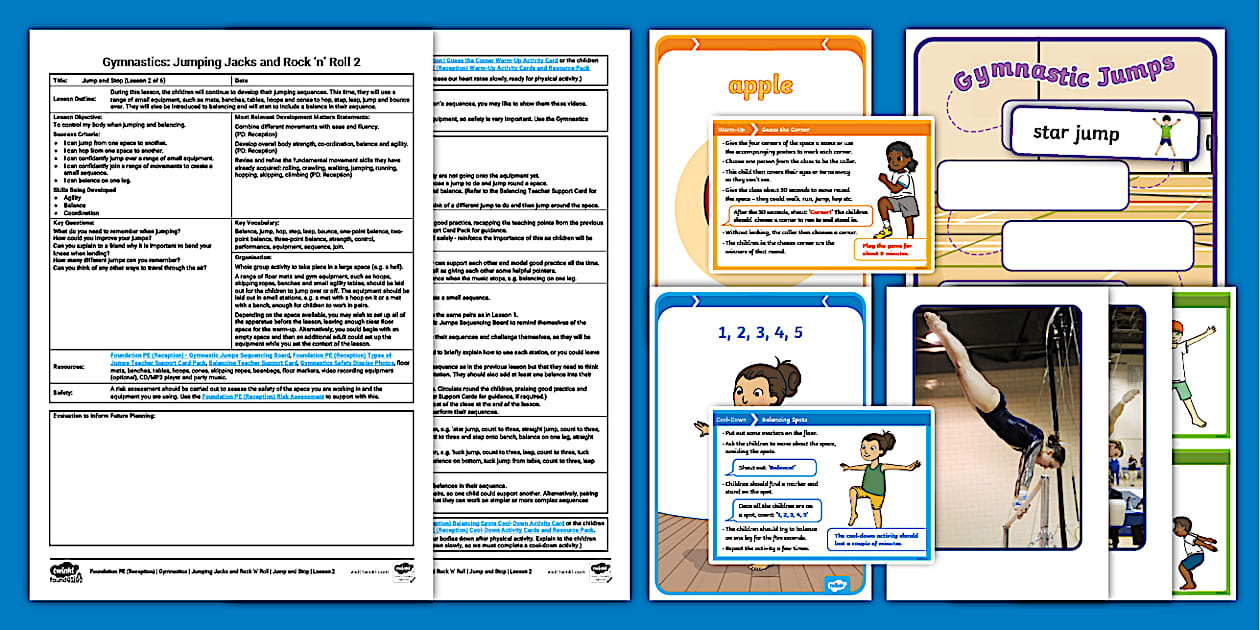 EYFS Gymnastics- Jumping Jacks Lesson 2: Jump And Stop