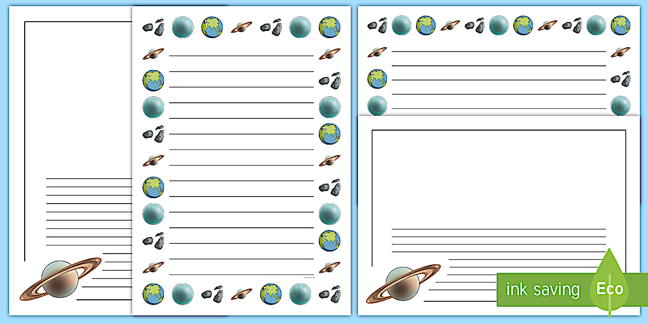 KS2 Space Page Border Pack (teacher made) - Twinkl