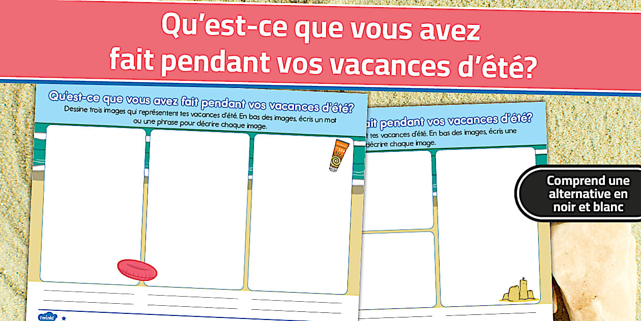 Back to School Art Activity French