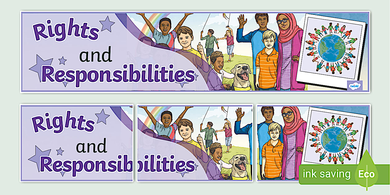 Rights and Responsibilities Display Banner (teacher made)