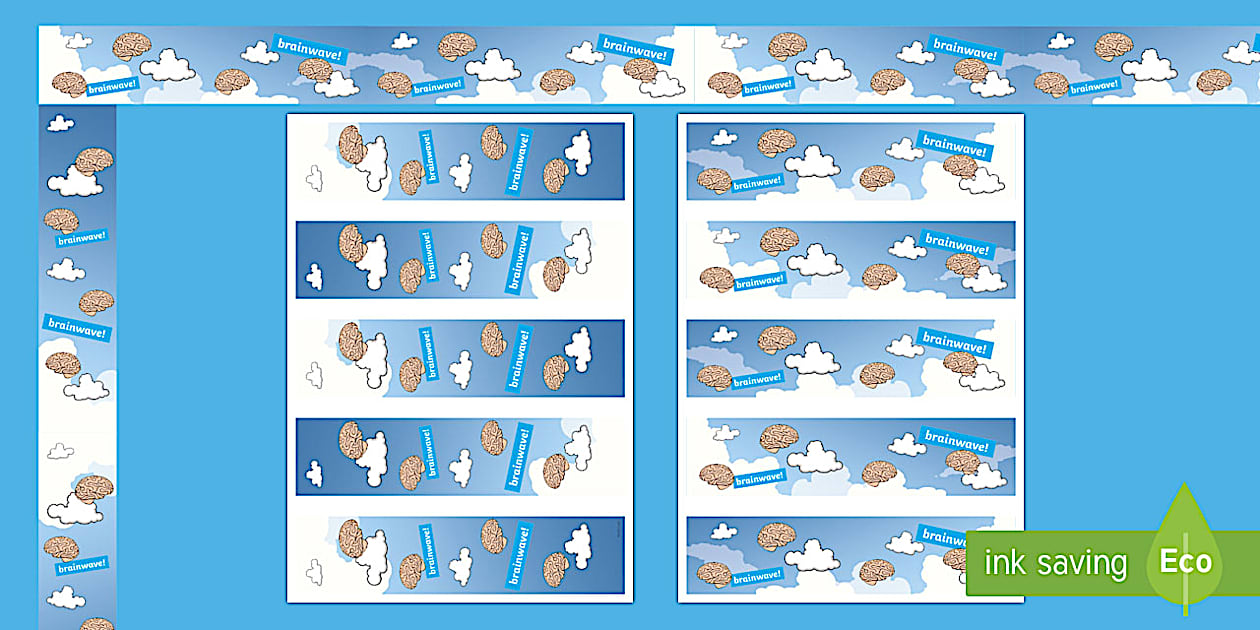Brainwave Display Borders (teacher made) - Twinkl