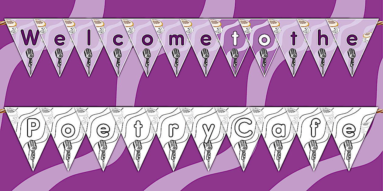 Poetry Café Bunting – ELA Poetry Resources – Twinkl USA