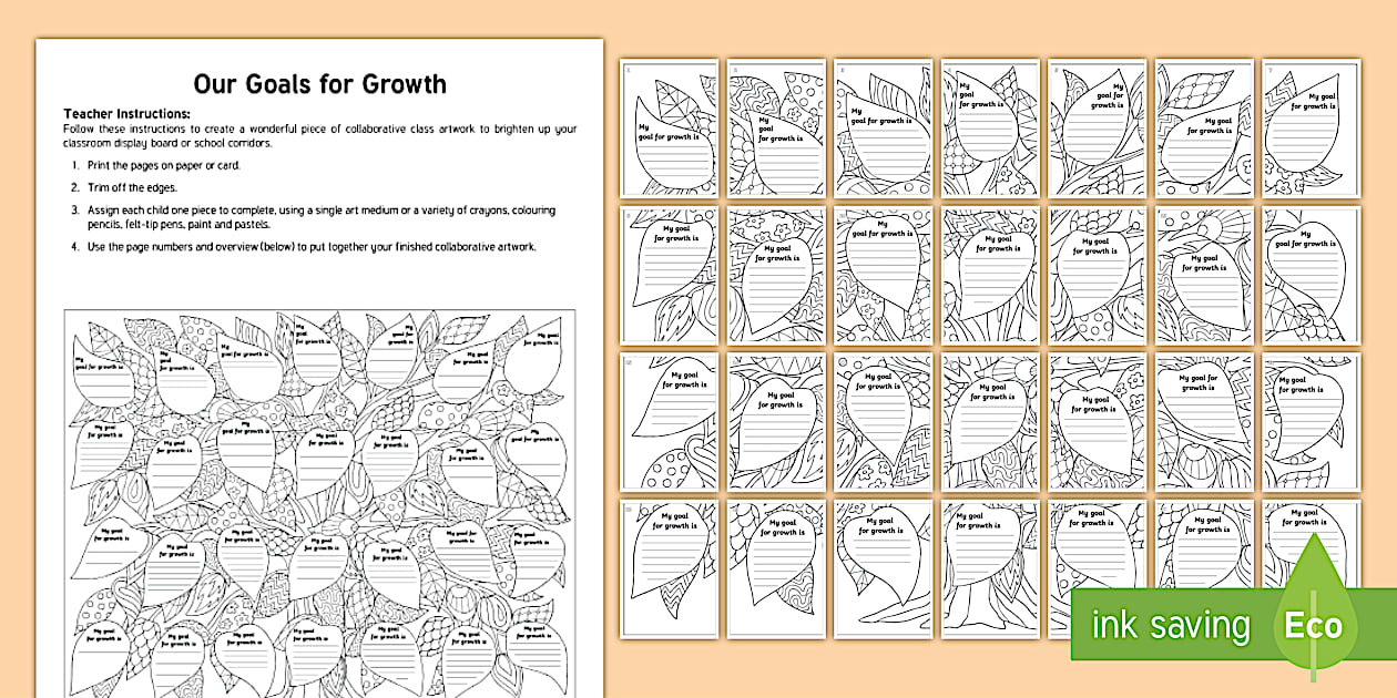 Our Goals for Growth (teacher made) - Twinkl