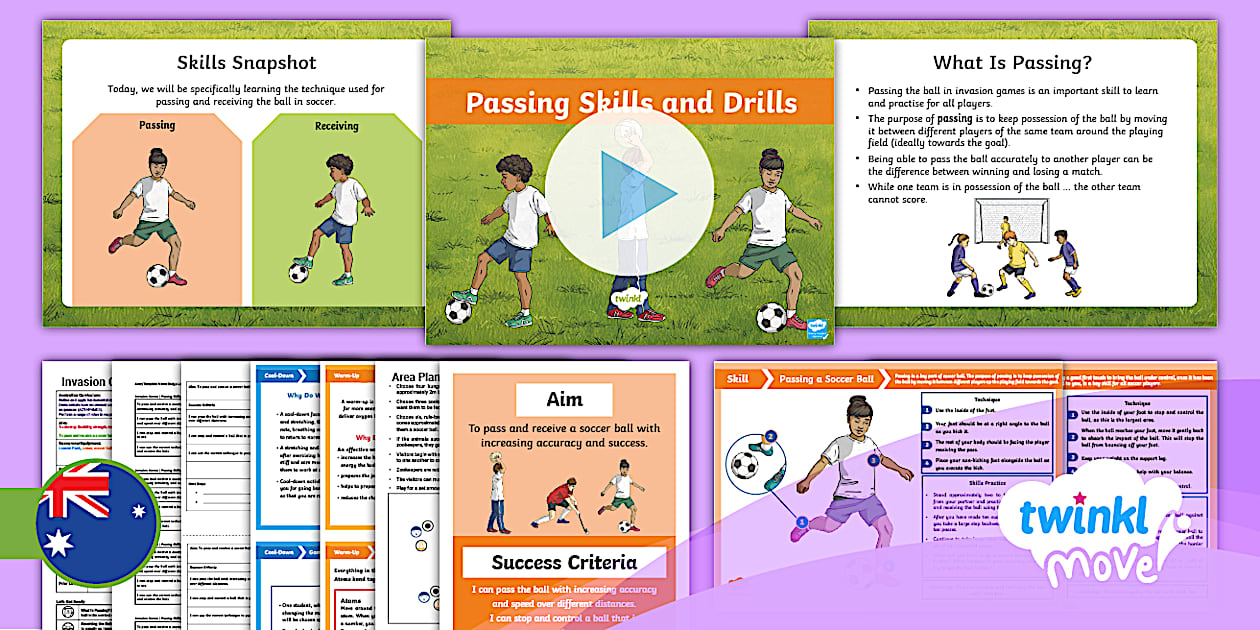 Move PE Year 4 Invasion Games Lesson 3: Passing Skills and Drills ...