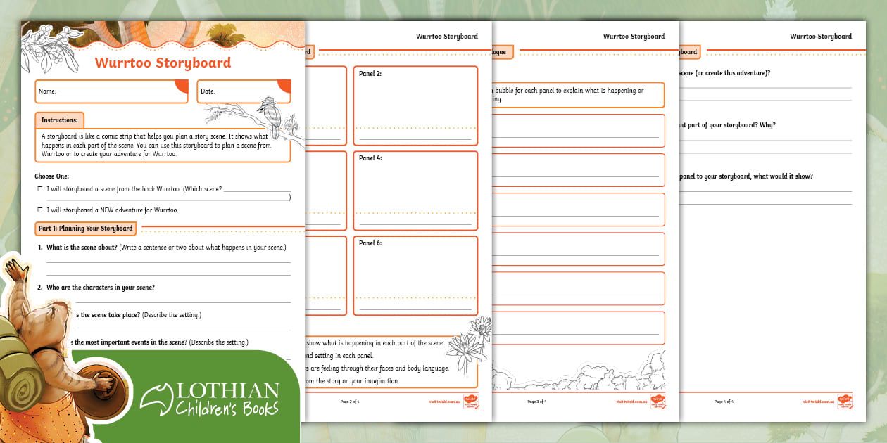 FREE! - 'Wurrtoo' Storyboard Activity Sheet | Twinkl Resources