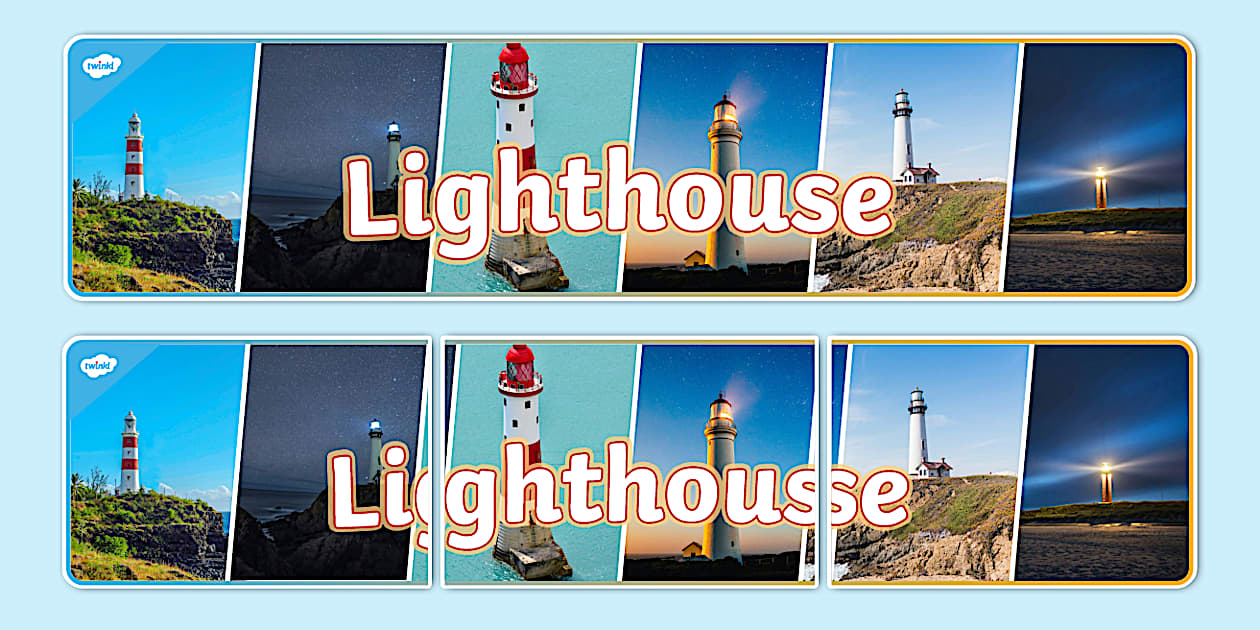 Lighthouse Photo Display Banner (Teacher-Made) - Twinkl