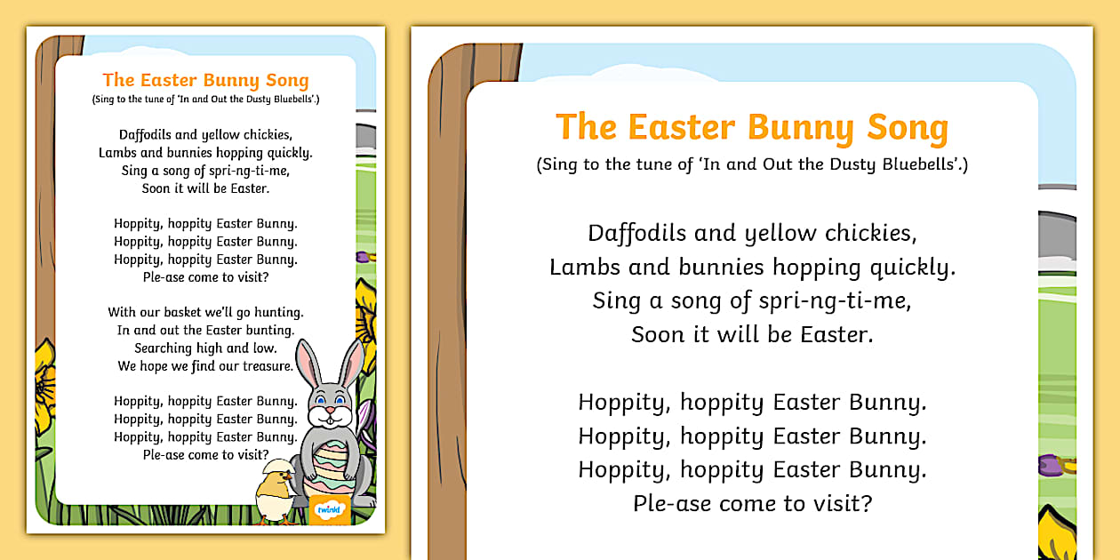 The Easter Bunny Rabbit Song | Pre-Primary (teacher made)