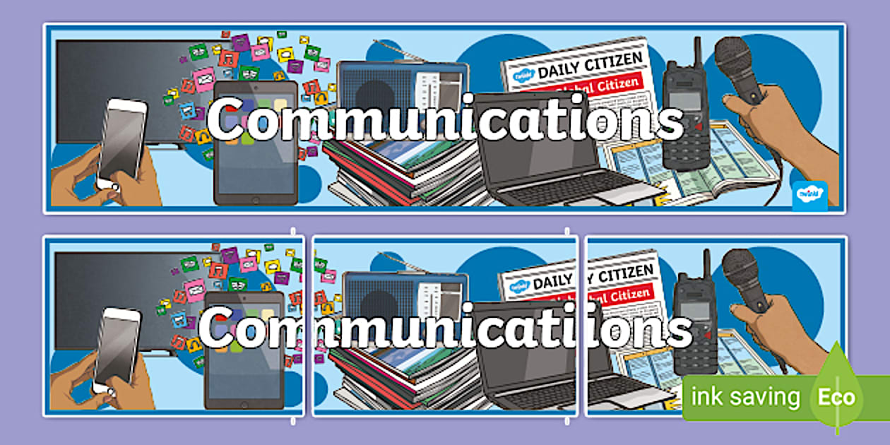 Communications Display Banner (Teacher-Made) - Twinkl
