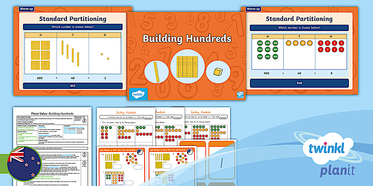 Level 2 Place Value: Split Numbers to Show Ones, Tens and Hundreds Lesson 1