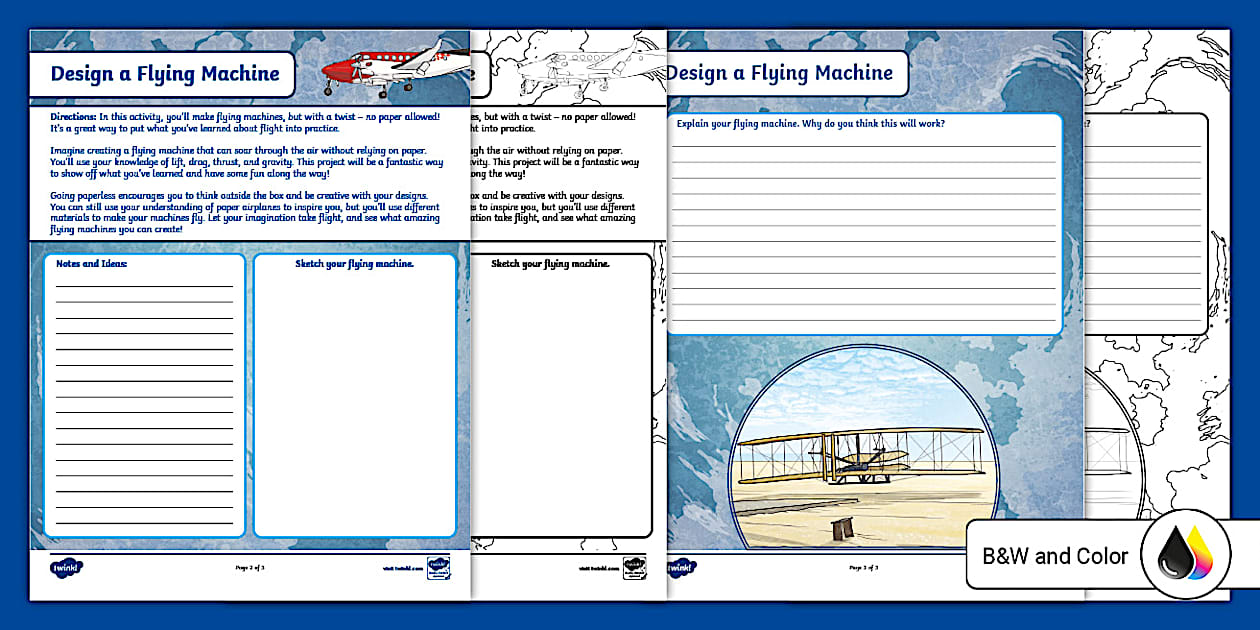Design a Flying Machine for 6th-8th Grade (Teacher-Made)