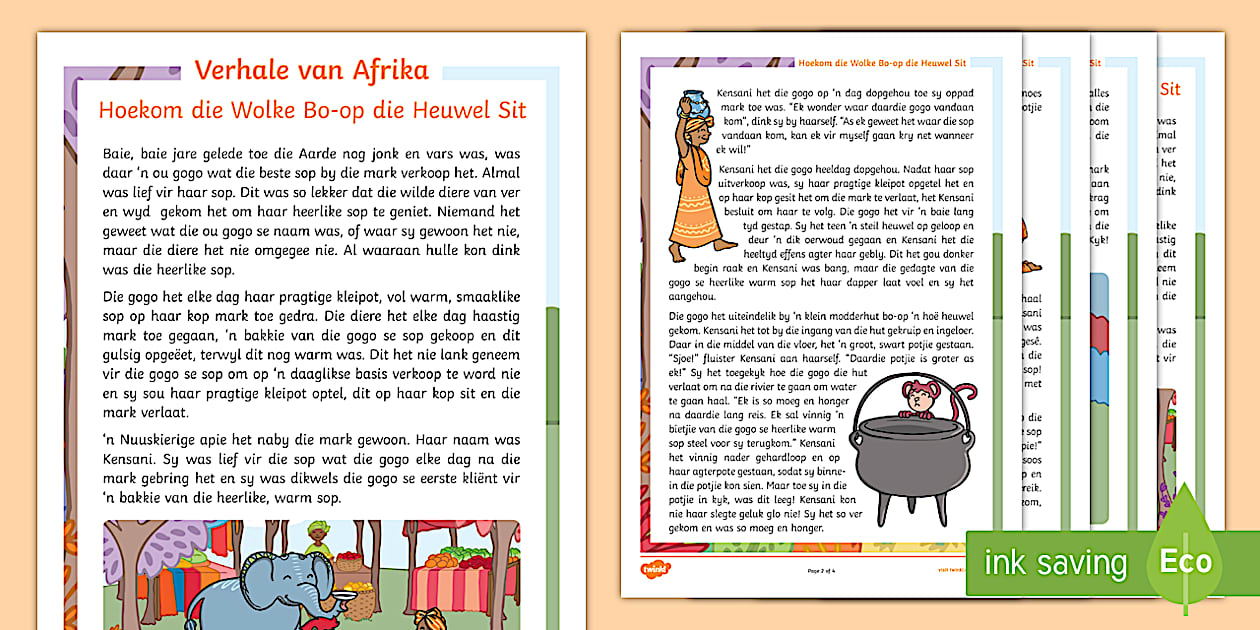 GF Afr - Hoekom die Wolke Bo op die Heuwel Sit - Storie (KABV-belyn)