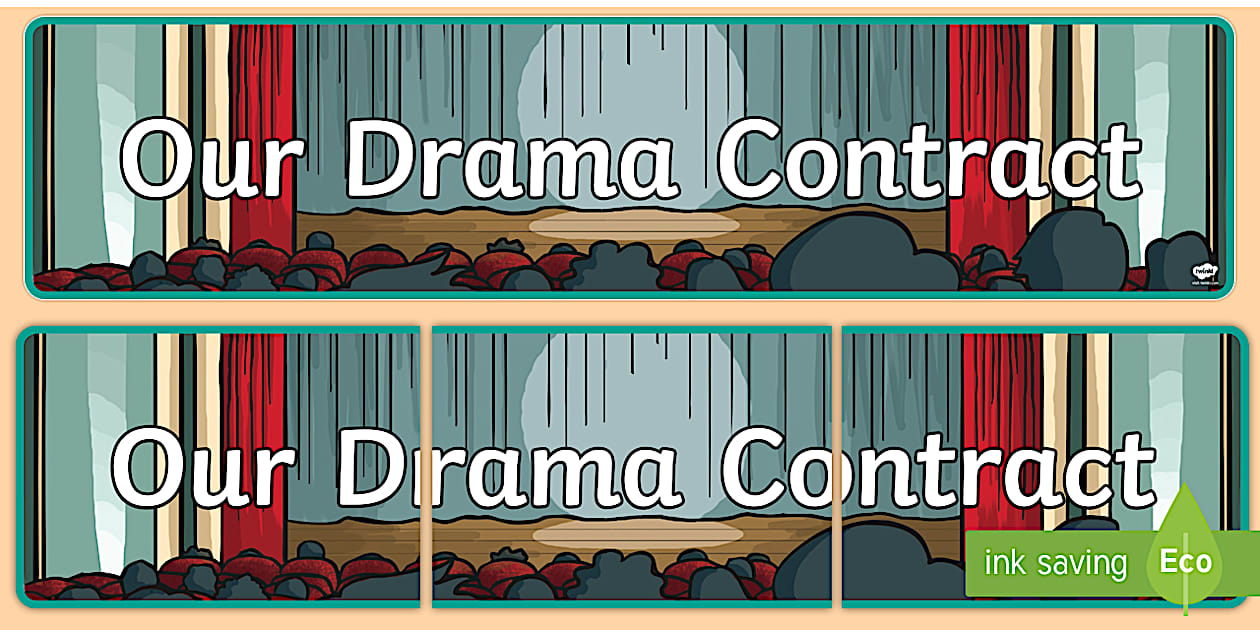 Our Drama Contract Display Banner