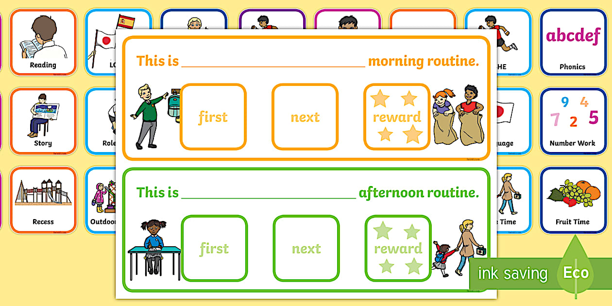 SA First and Then Timetable (Hecho por educadores) - Twinkl