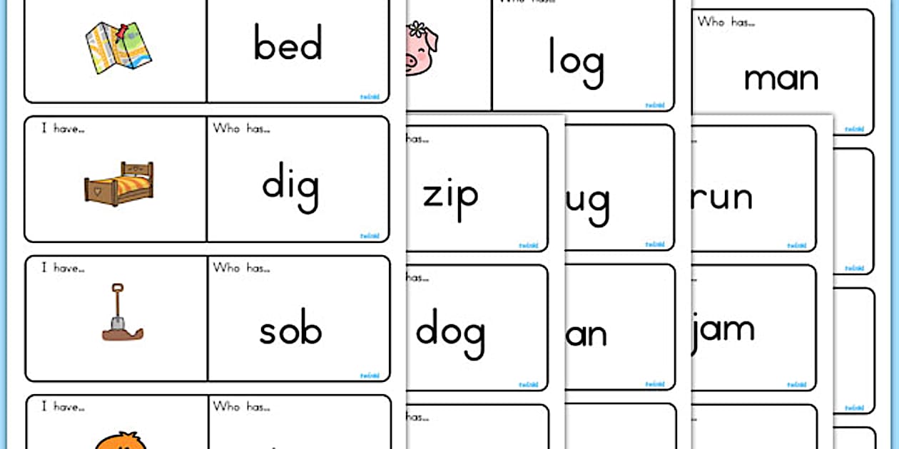 CVC Loop Cards (teacher made) - Twinkl