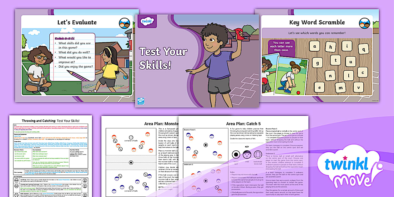 👉 Test Your Skills -Year 2 | PE Throwing and Catching Lesson 6