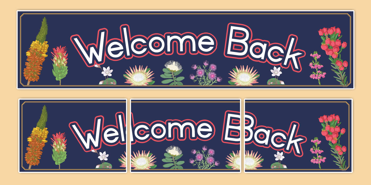 Fynbos-Themed Welcome Back Display Banner (Teacher-Made)
