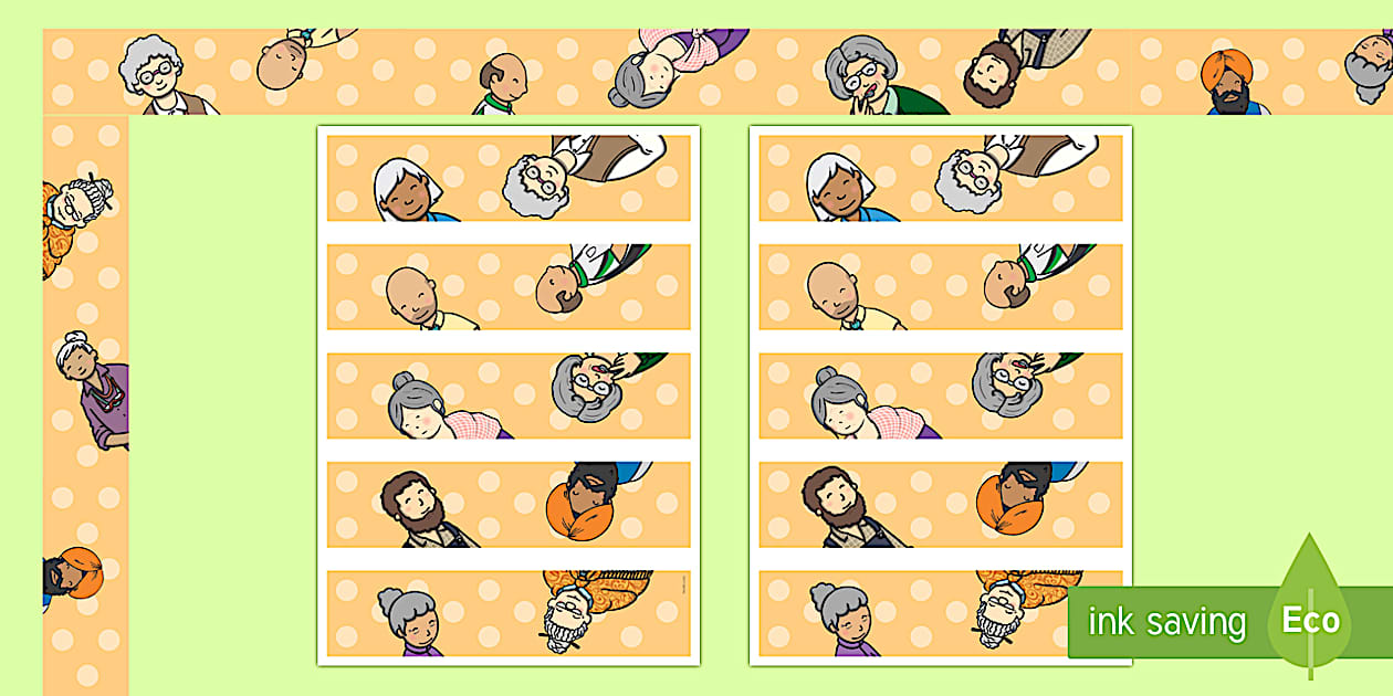 Grandparents Day Borders | Display ideas | Year 1-6 - Twinkl