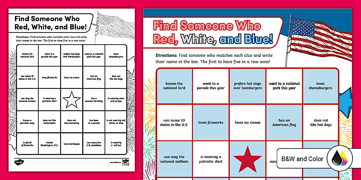 Patriotic Party Game for 6th-8th Grade | Twinkl USA - Twinkl