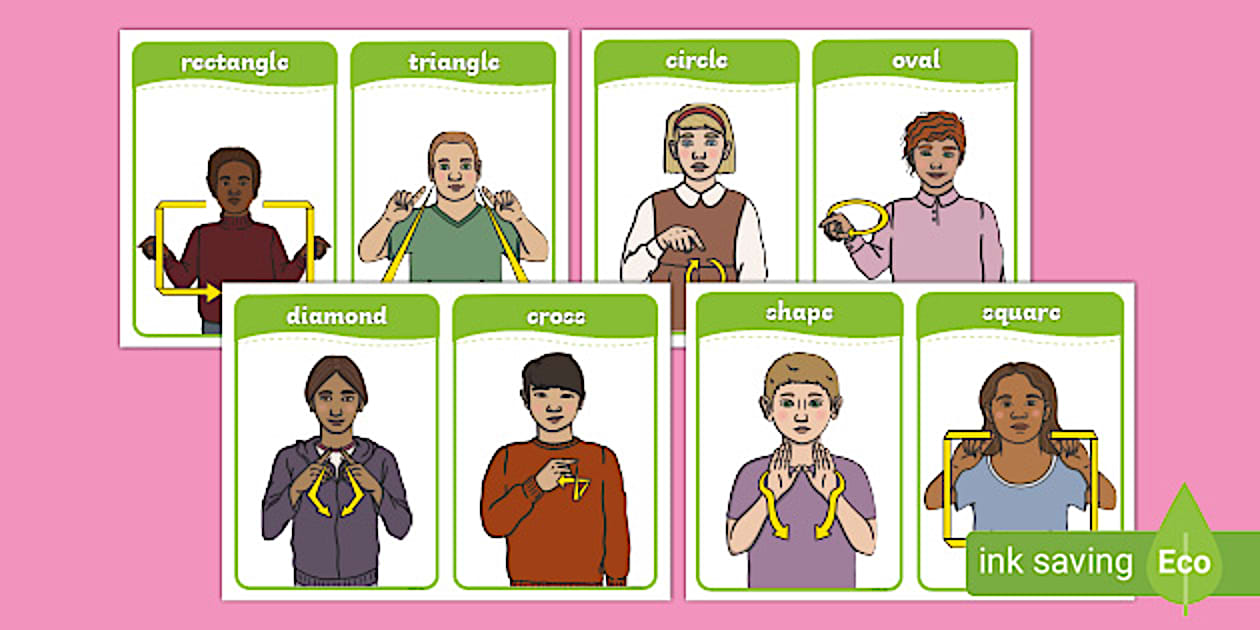 Auslan Shapes Flashcards