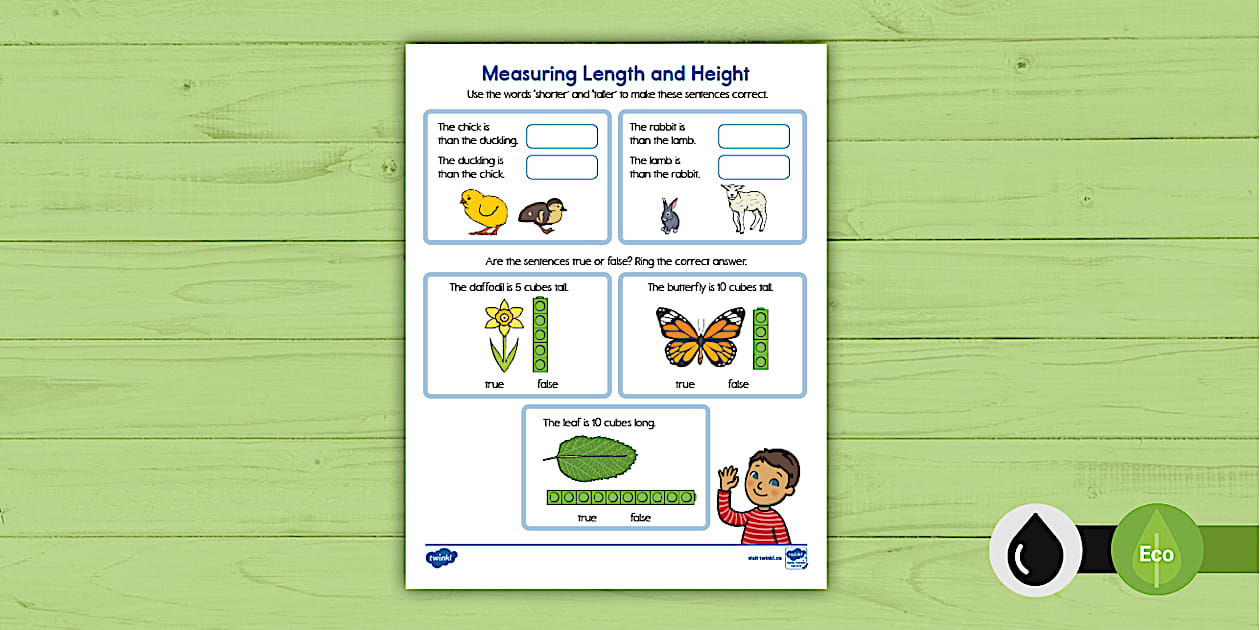 Spring-Themed Measuring Using Non-Standard Units Activity