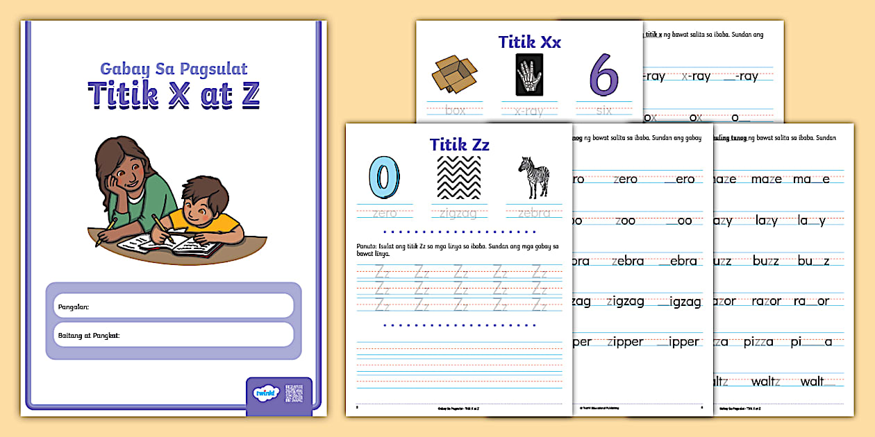 Pagsulat Ng Titik X at Z | Philippines | Twinkl - Twinkl