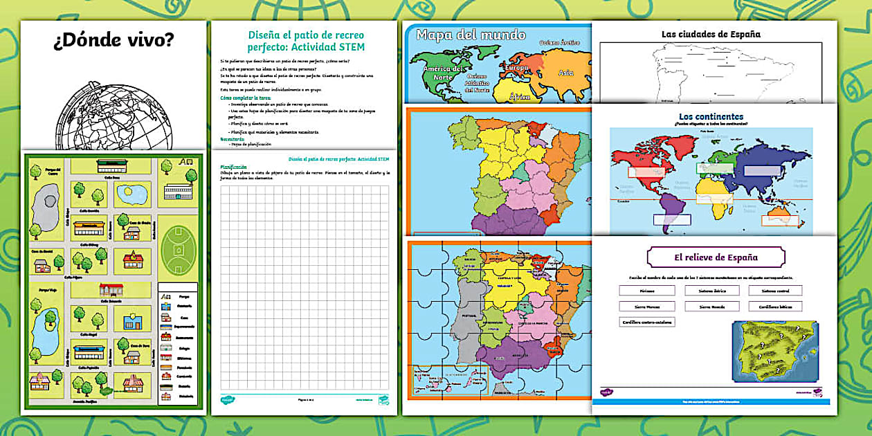 Pack de Ciencias Sociales: Mapas y planos - Twinkl