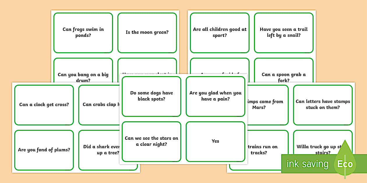 Phase 4 Yes/No Question Cards - Question Cards - Twinkl
