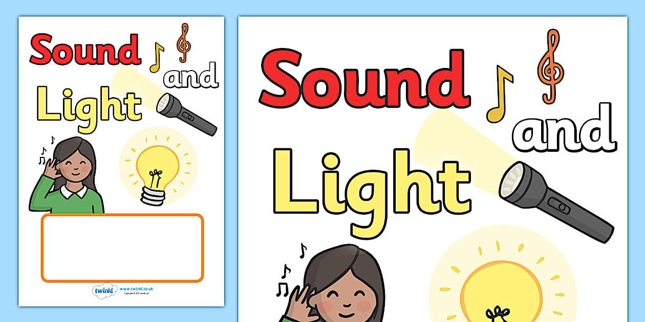 Sound and Light Editable Book Covers (Teacher-Made) - Twinkl