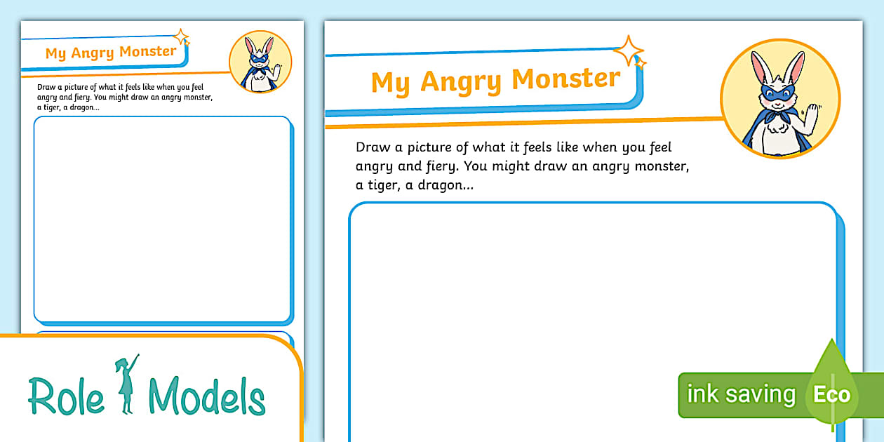 FREE! - My Angry Monster (teacher made) - Twinkl