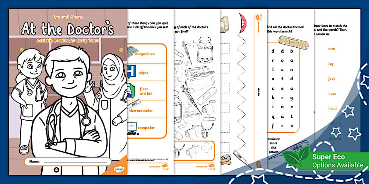Out and About: At the Doctors Activity Booklet for Early Years