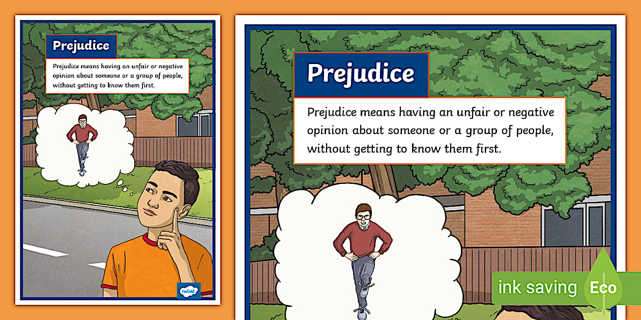 Prejudice Definition Display Poster (Teacher-Made) - Twinkl Prejudice Definition Display Poster (Teacher-Made) - Twinkl