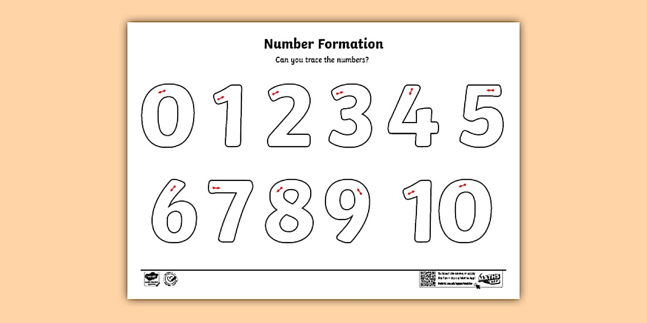 QLD Number Formation Tracing Activity | KS1 (teacher made)