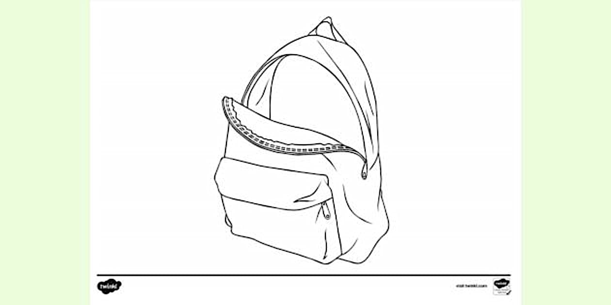 Bag Colouring Sheet - KS1 Resources - Twinkl