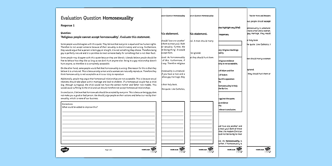 RS GCSE AfL Assessment Pack (teacher made) - Twinkl