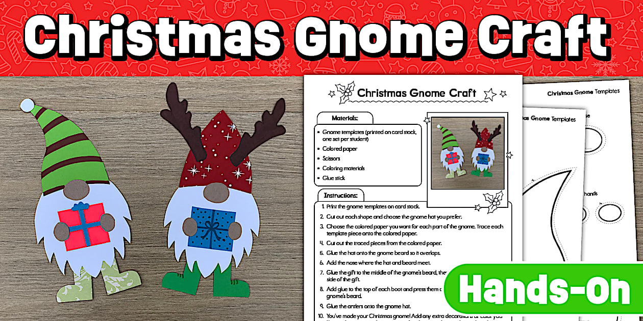 Christmas Gnome Craft | Resource | Twinkl USA