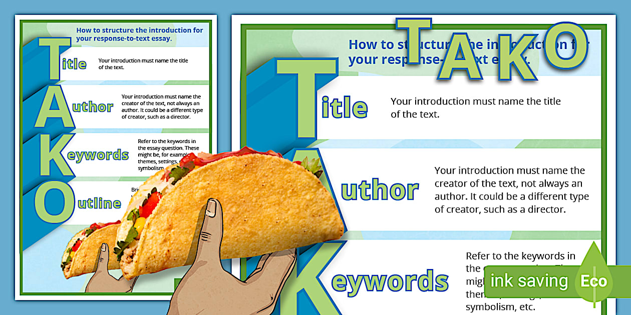 TAKO Poster for Senior Writing (teacher made) - Twinkl