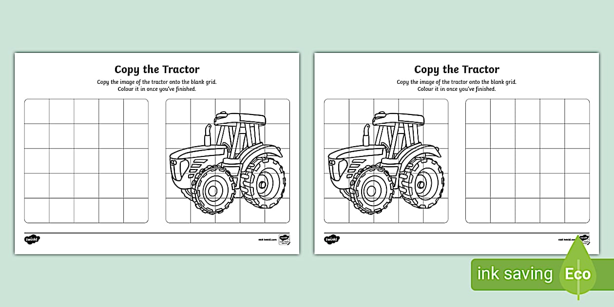 Copy the Tractor Worksheet (teacher made) - Twinkl