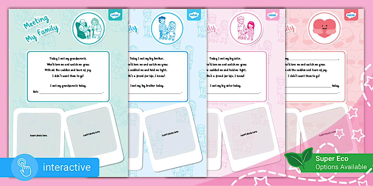 FREE! - My First Moments - Meeting My Family Baby Record Pages