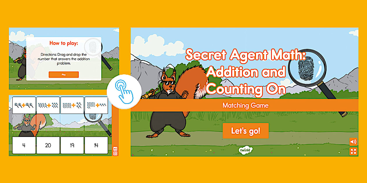 Secret Agent Game for Addition Practice | Twinkl USA