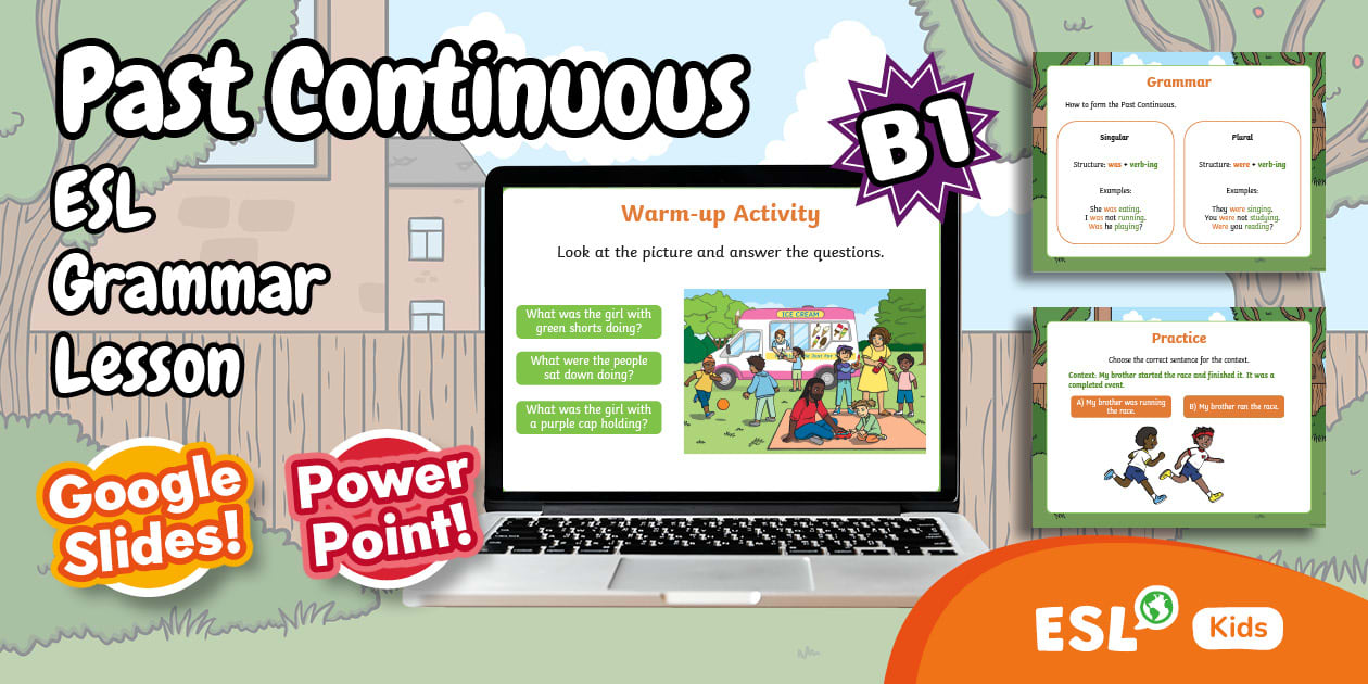 ESL Past Continuous Lesson [Kids, B1]