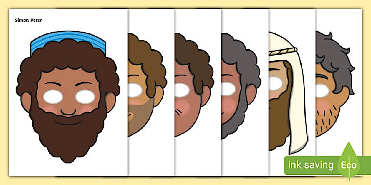 KS1 Jesus' Disciples Role Play Masks (teacher made) - Twinkl
