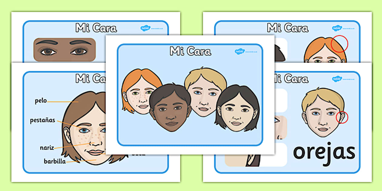 My Face Display Posters Spanish (teacher made) - Twinkl