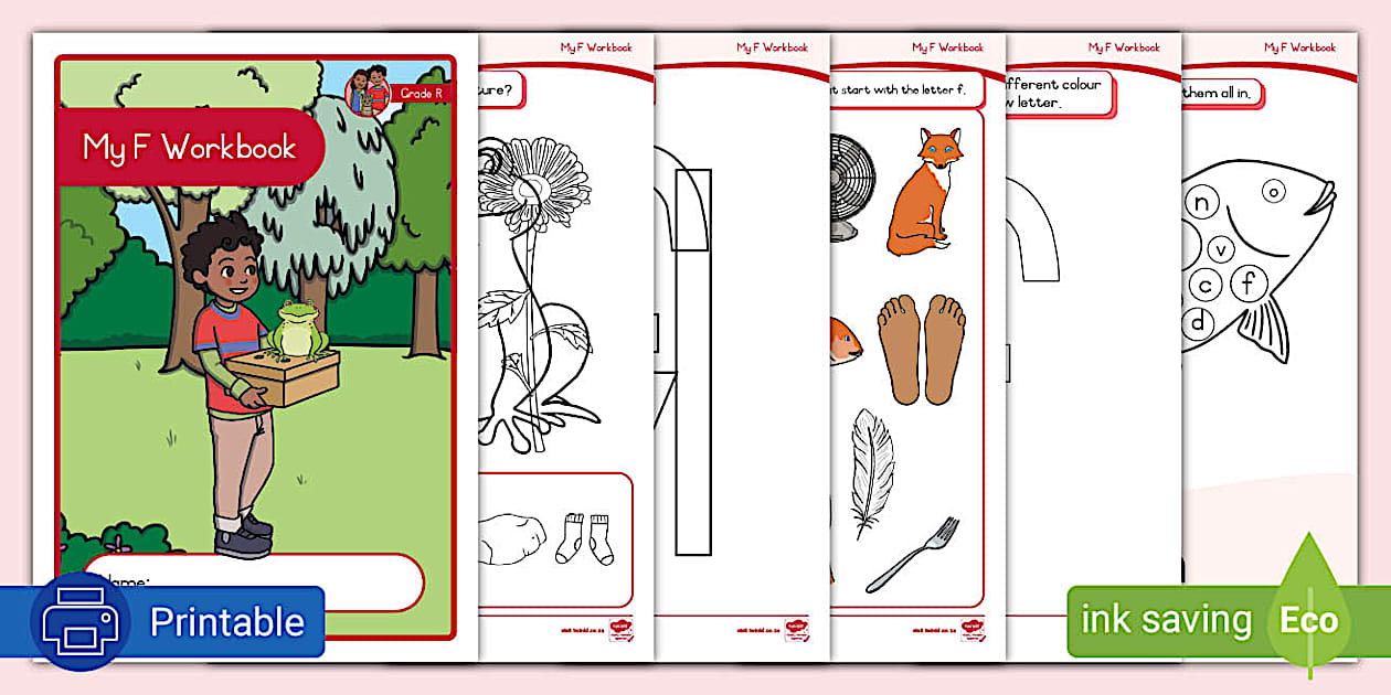 Grade R English - Phonics - Workbook: Letter F