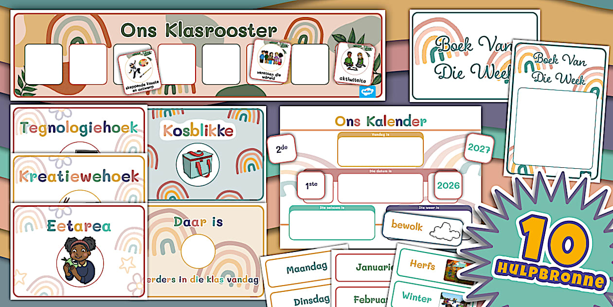 Grondslagfase - Reënboog Klaskamer - Vertoonpakket (KABV-belyn)