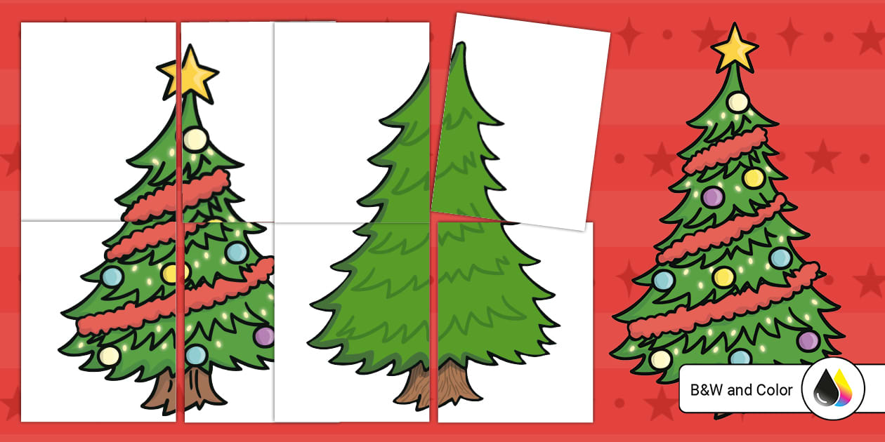Extra-Large Printable Christmas Tree Cutout (teacher made)