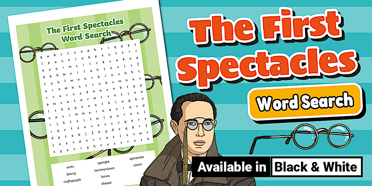 The First Spectacles Word Search